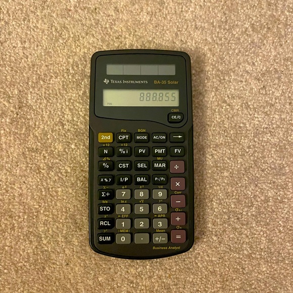 Texas Instruments | Office | Texas Instruments Ba35 Solar Scientific ...